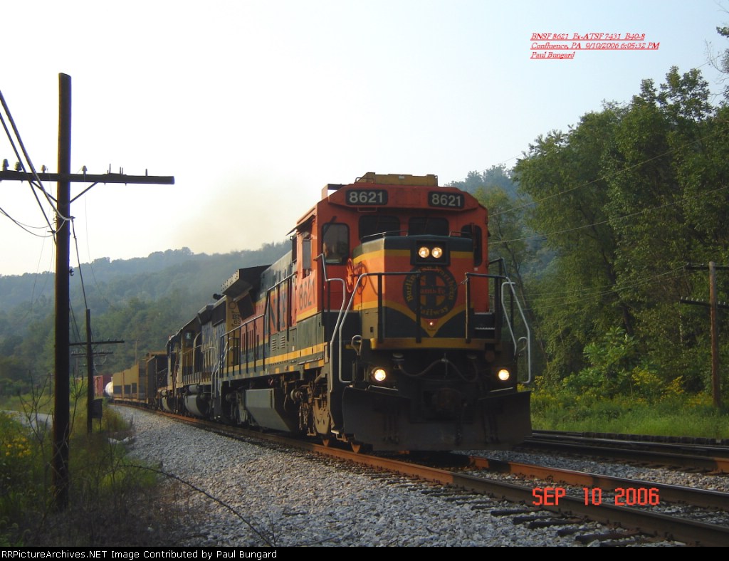 BNSF 8621 Ex-ATSF 7431 B40-8 9/10/2006
